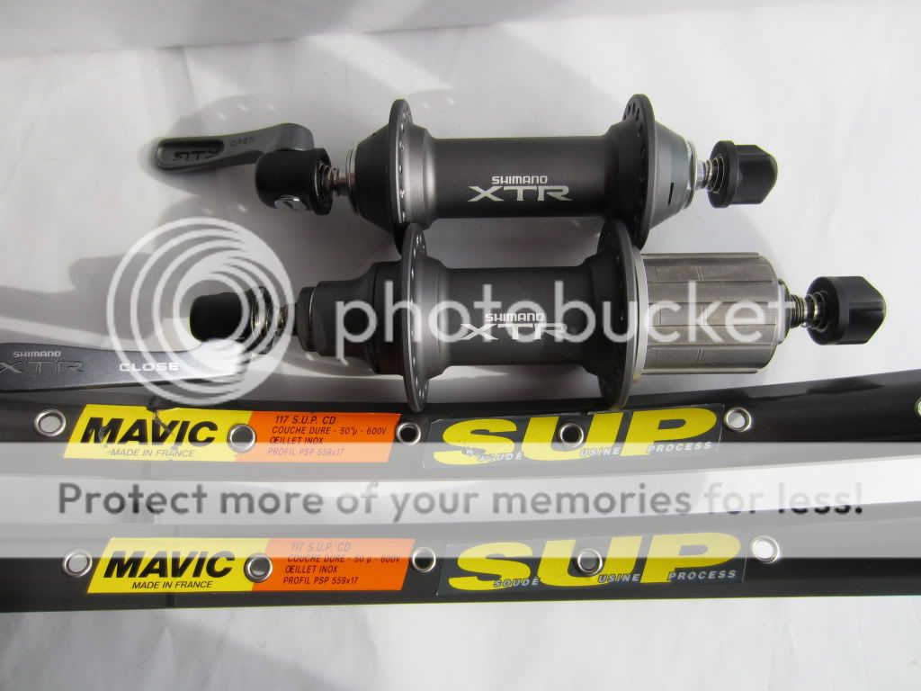 XTR 950 Hubset, Mavic SUP 117 CD Rims, Zero Miles, Dark Ano | Retrobike